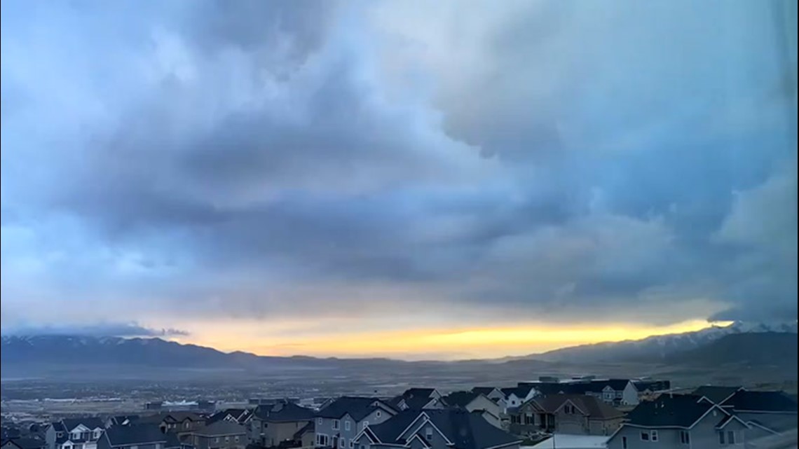 A very windy sunset time-lapse video over Utah | 12newsnow.com