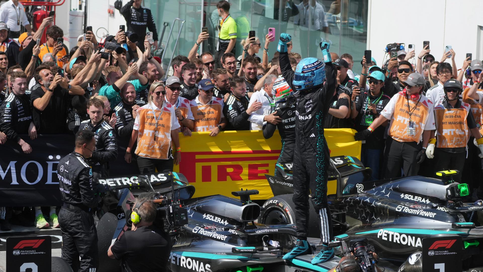 F1 Canadian Grand Prix race highlights: Mercedes double podium ...