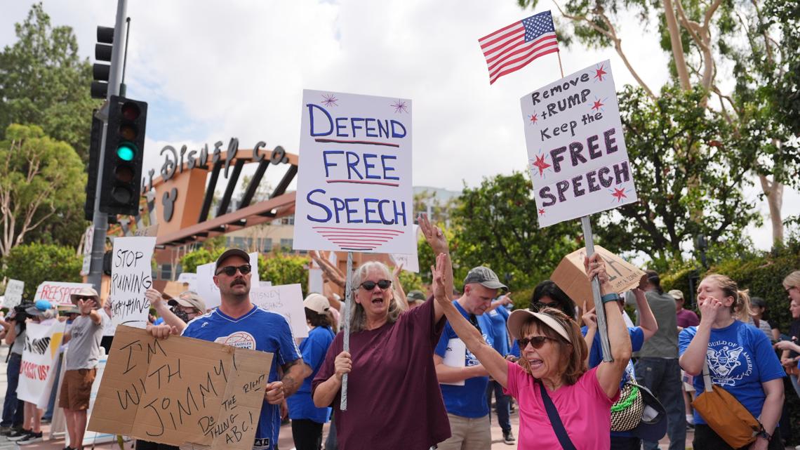 Disney+ users cancel subscriptions and boycott after ABC suspends Kimmel | 12newsnow.com