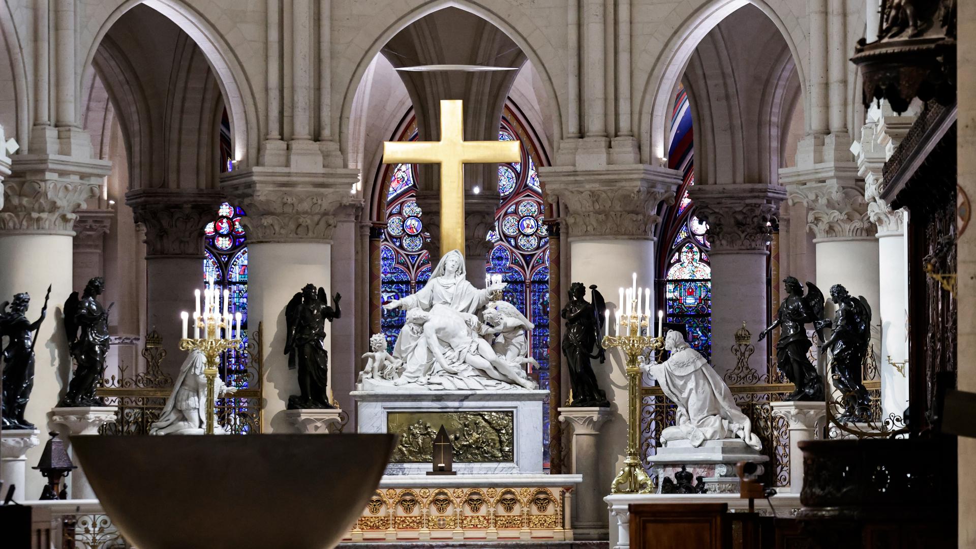Notre Dame Cathedral reveals restored interior ahead of reopening ...