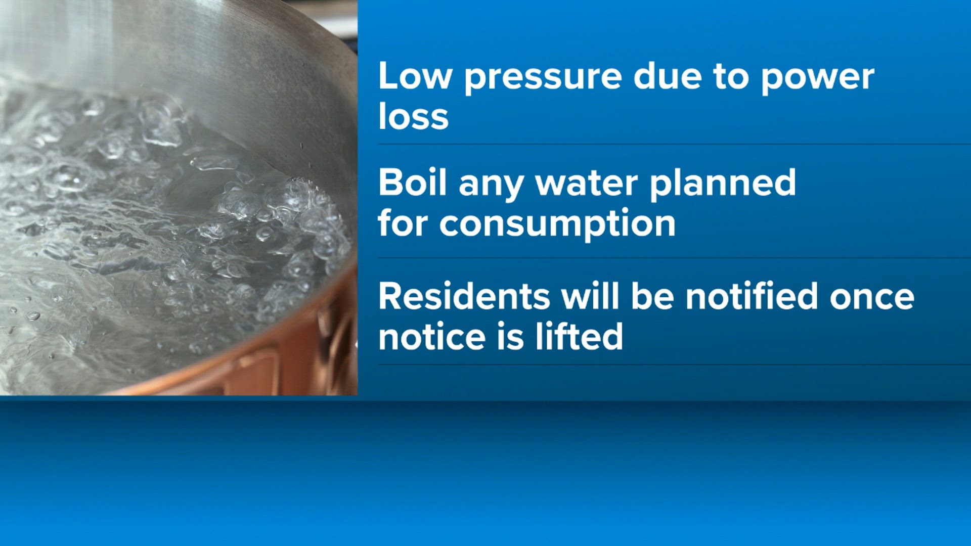 Boil water notice issued in Bevil Oaks following power outage ...