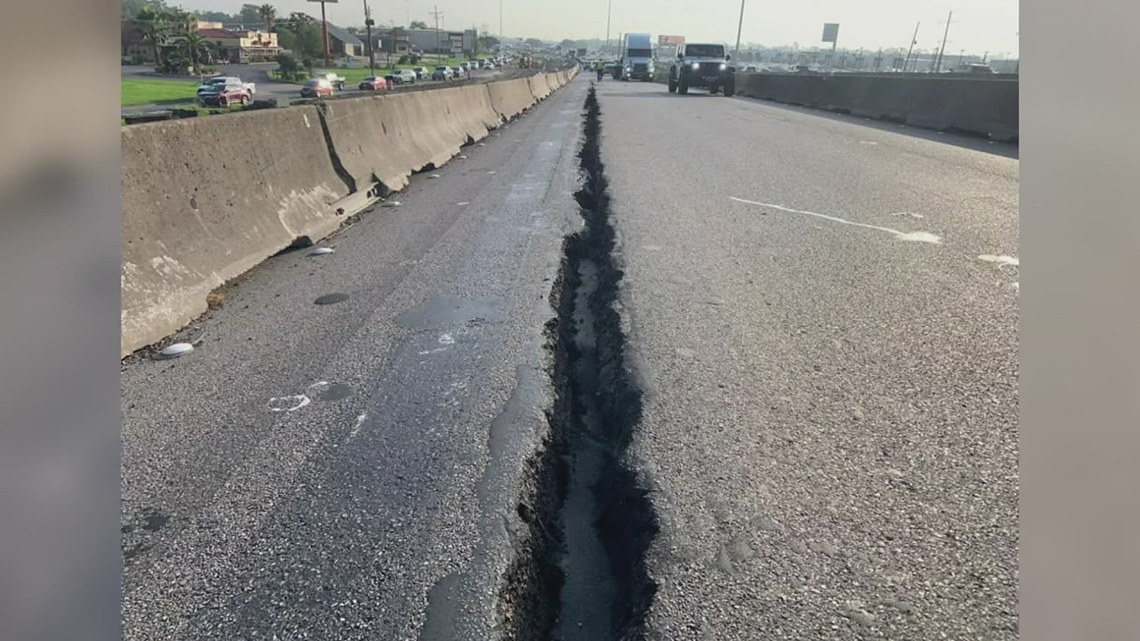 Damaged roadway fixed after causing a near 24 hour closure of westbound ...