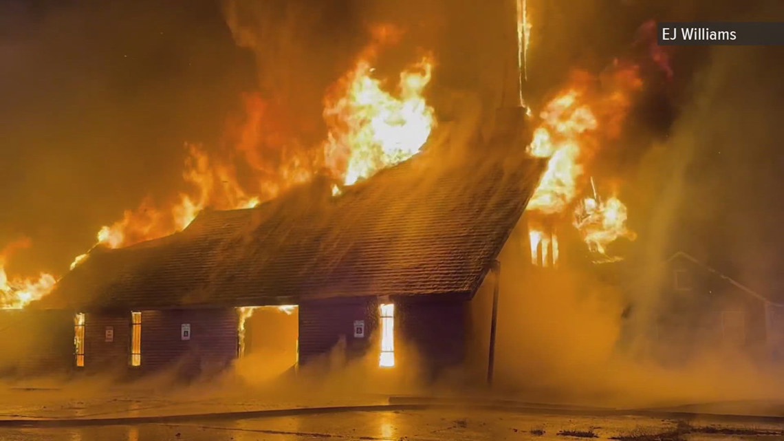 Historic Orange church destroyed in early Tuesday morning fire ...
