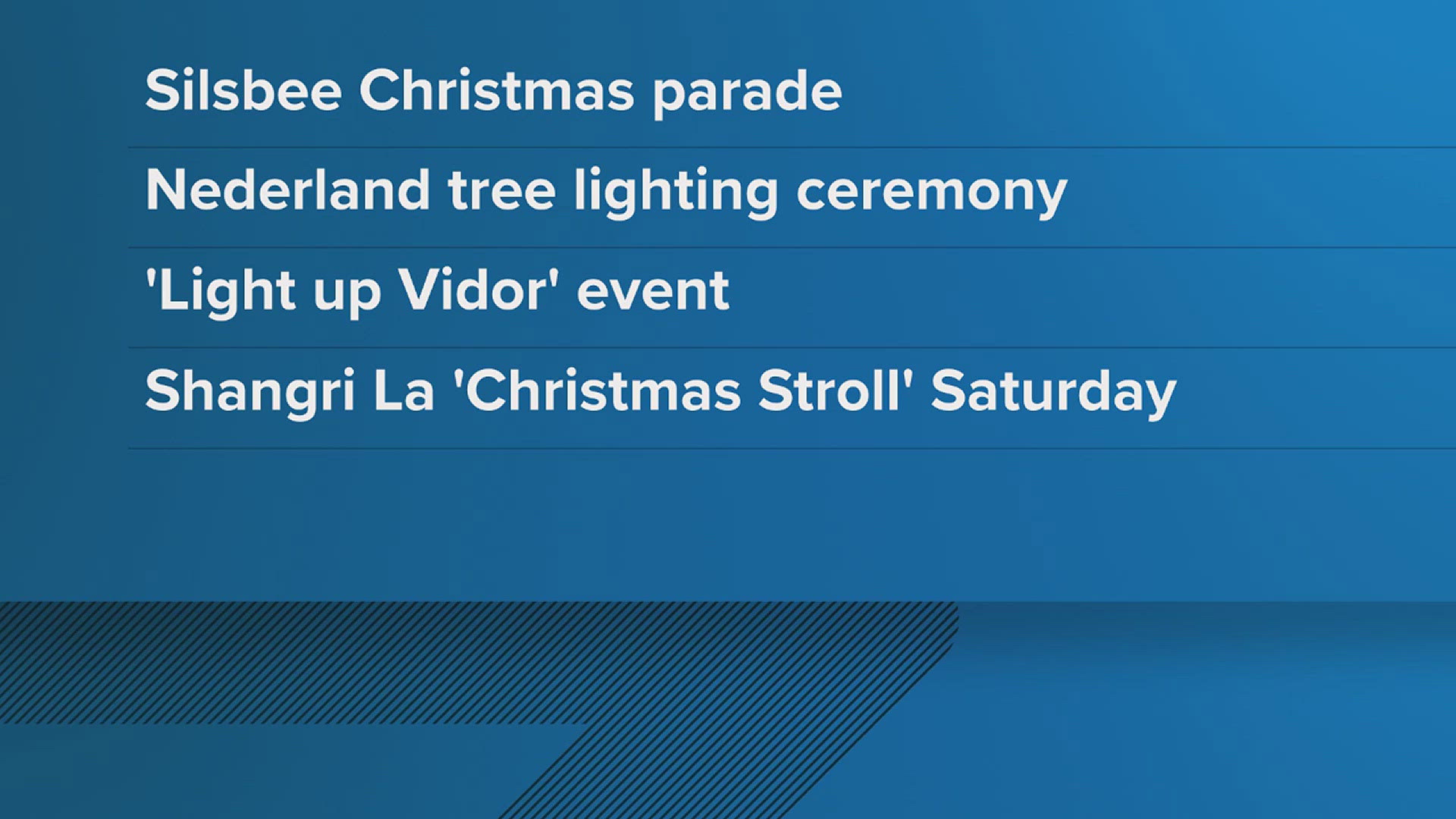 Southeast Texas cities reschedule Christmas events due to inclement ...