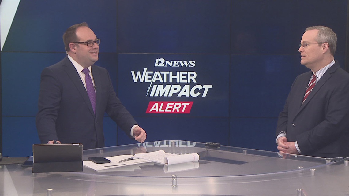 Jordan Williams and Patrick Vaughn discuss history of snow in Southeast ...