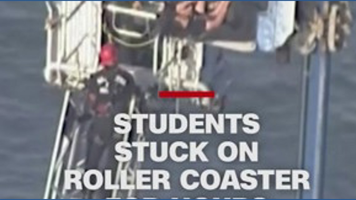 Students stuck on roller coaster for hours | 12newsnow.com