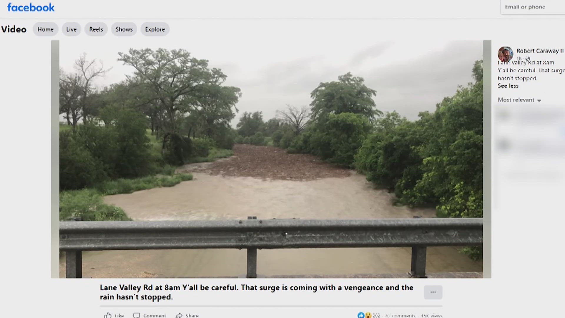 Residents in Comfort are also dealing with major flooding | 12newsnow.com