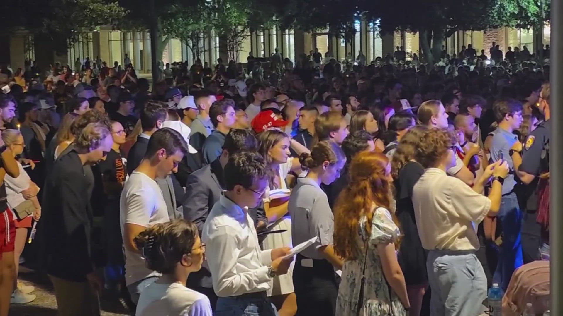 Students gather at Texas A&M University for vigil following fatal ...