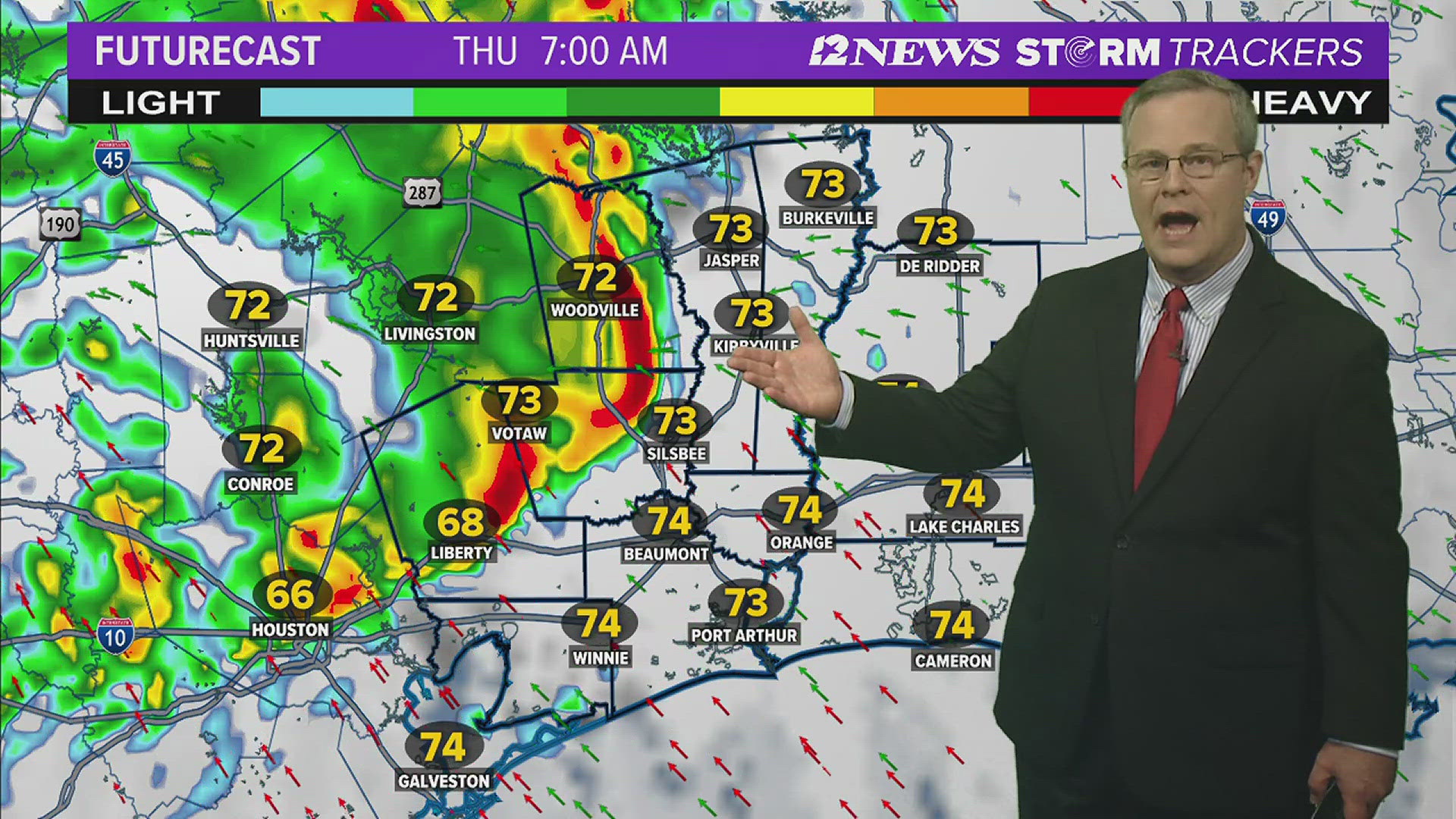 Daily forecast for Southeast Texas | 12newsnow.com