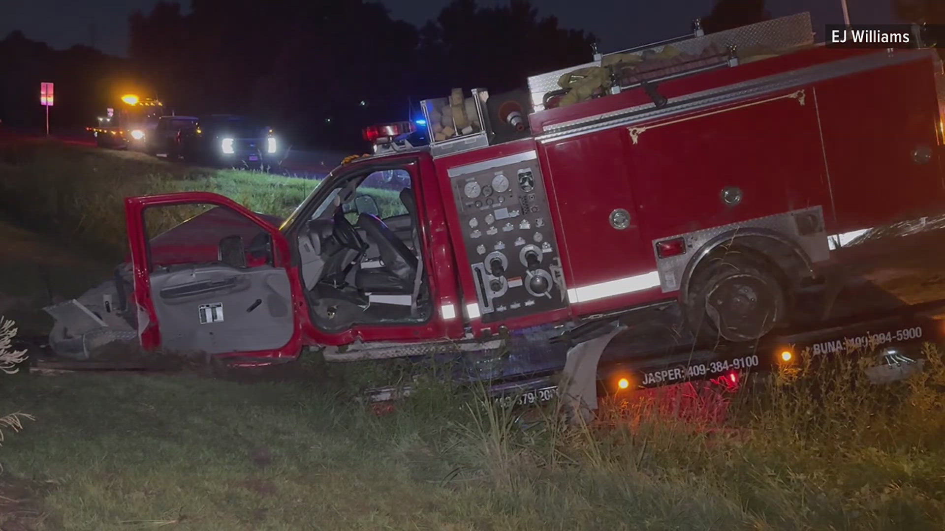 Two firefighters injured in Jasper County crash | 12newsnow.com