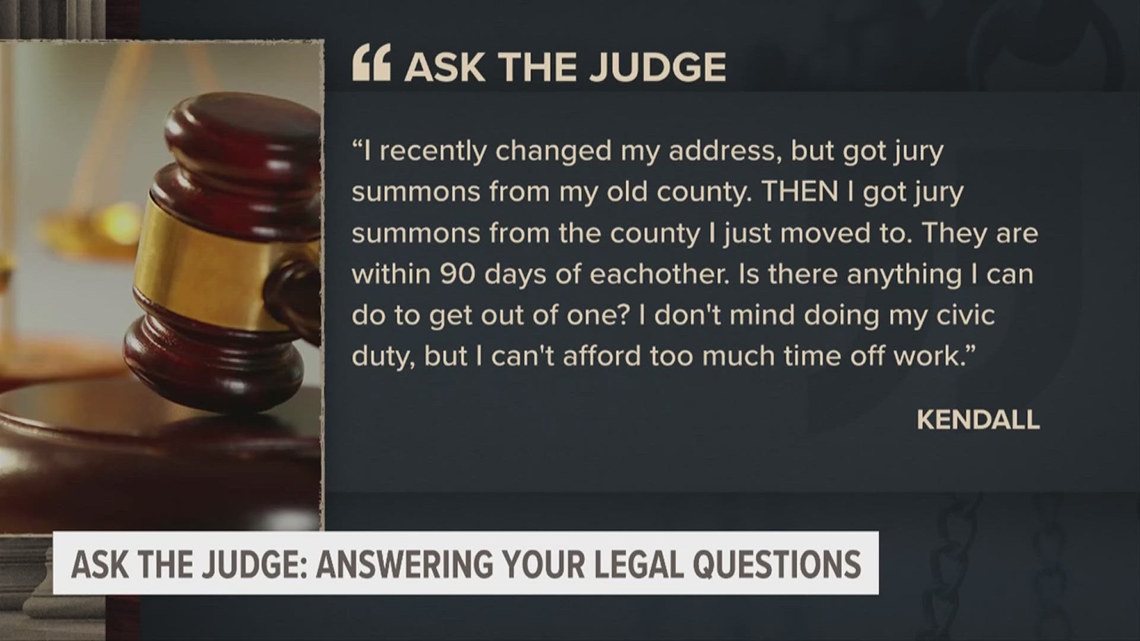 ASK THE JUDGE | What are you supposed to do if you got jury duty from ...