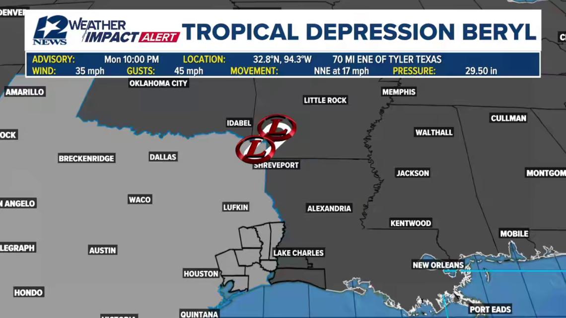 Beryl tracker: What Southeast Texas can expect | 12newsnow.com