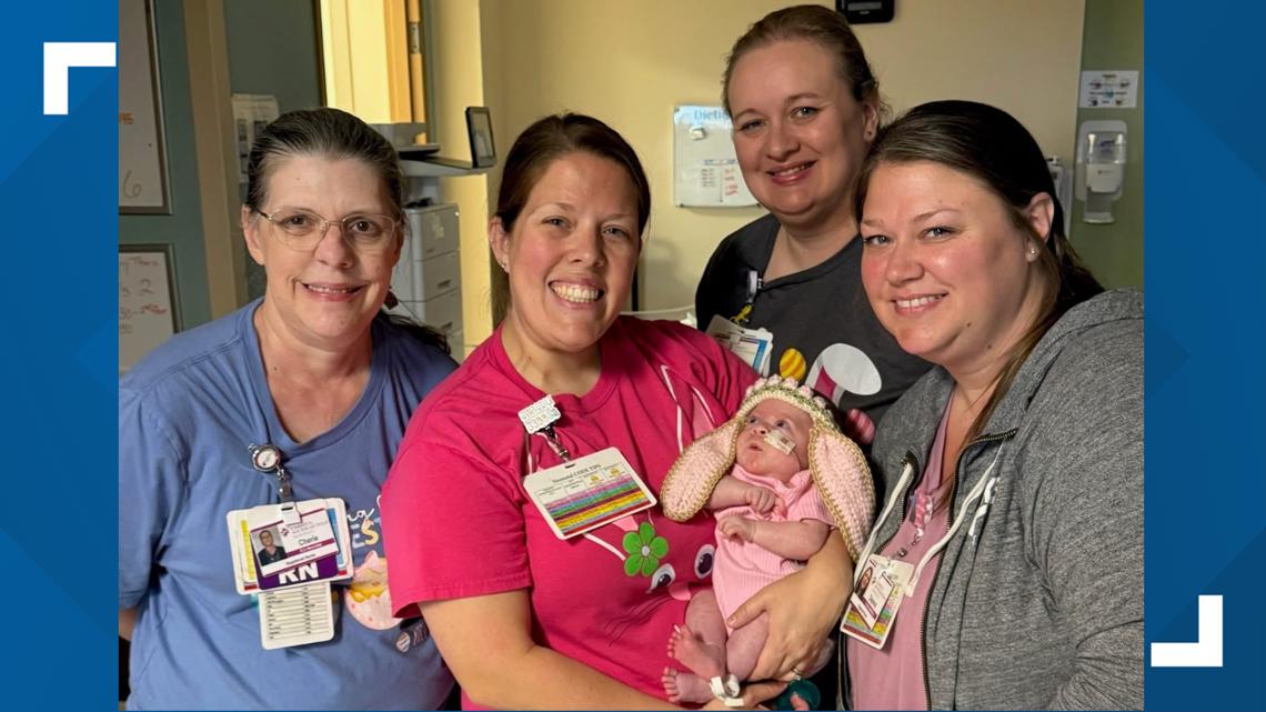 St. Elizabeth NICU babies celebrate their first Easter | 12newsnow.com