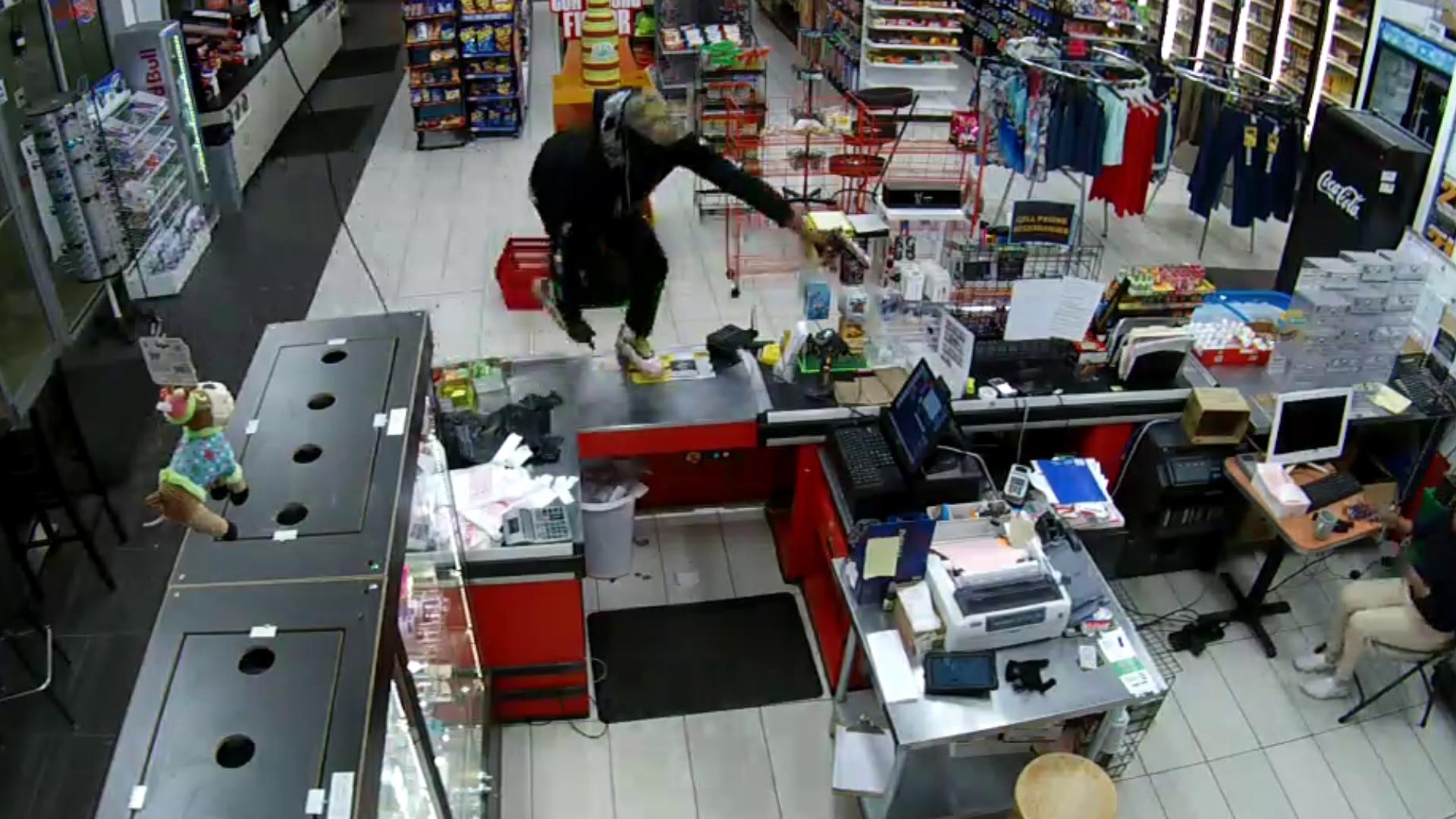 Armed robber leaps counter in Orange gas station robbery; Police ...