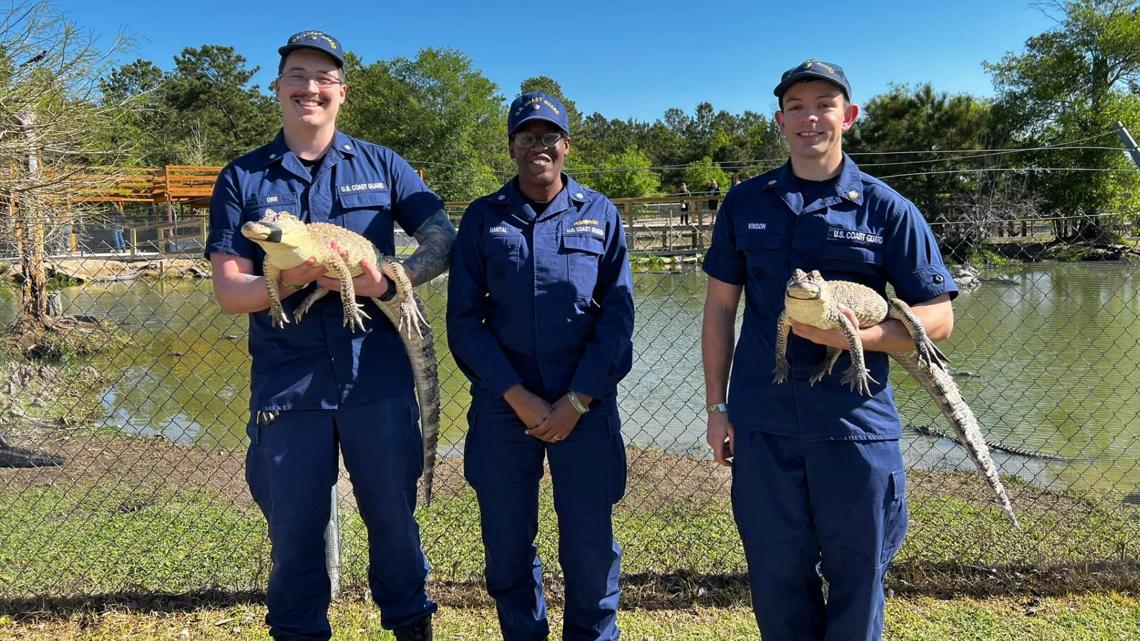Coast Guard members reenlist, recite oaths at Gator Country | 12newsnow.com
