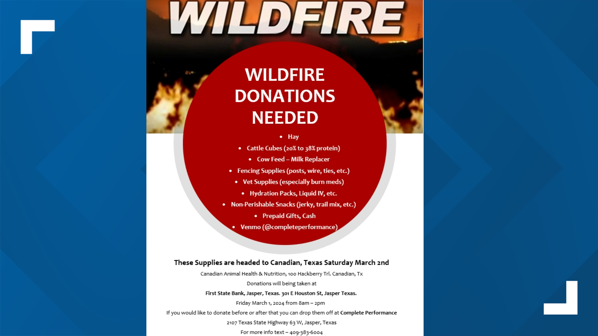 Texas Panhandle recovery efforts, local residents can donate ...