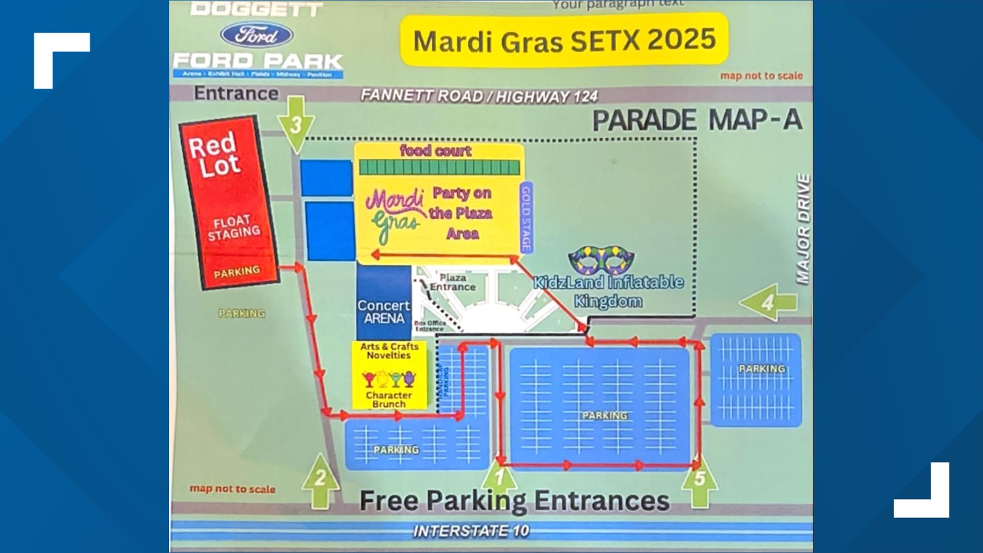 The first look at Mardi Gras Southeast Texas parade route at Doggett ...