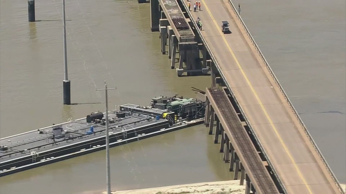 Evacuations slowly resume on Pelican Island Causeway after barge hits ...