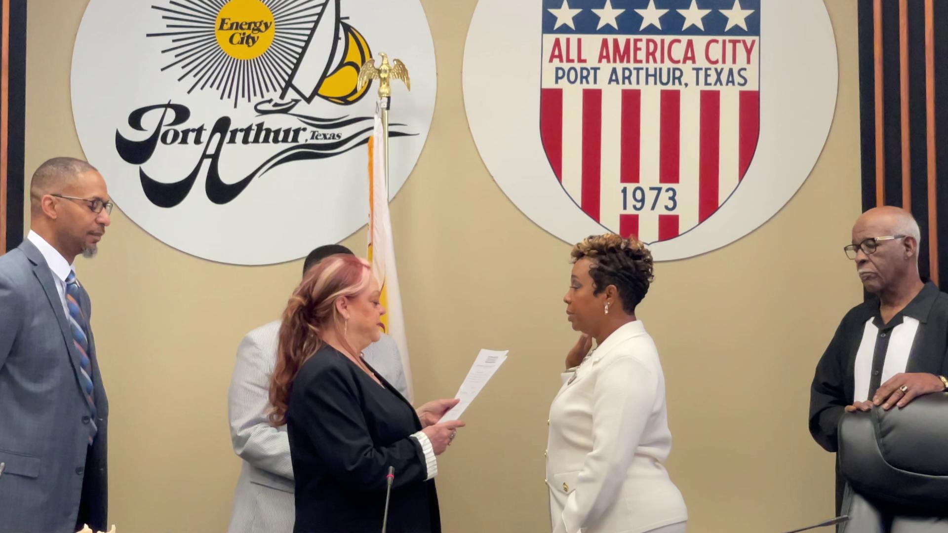 Port Arthur Mayor Charlotte Moses sworn in Wednesday morning ...