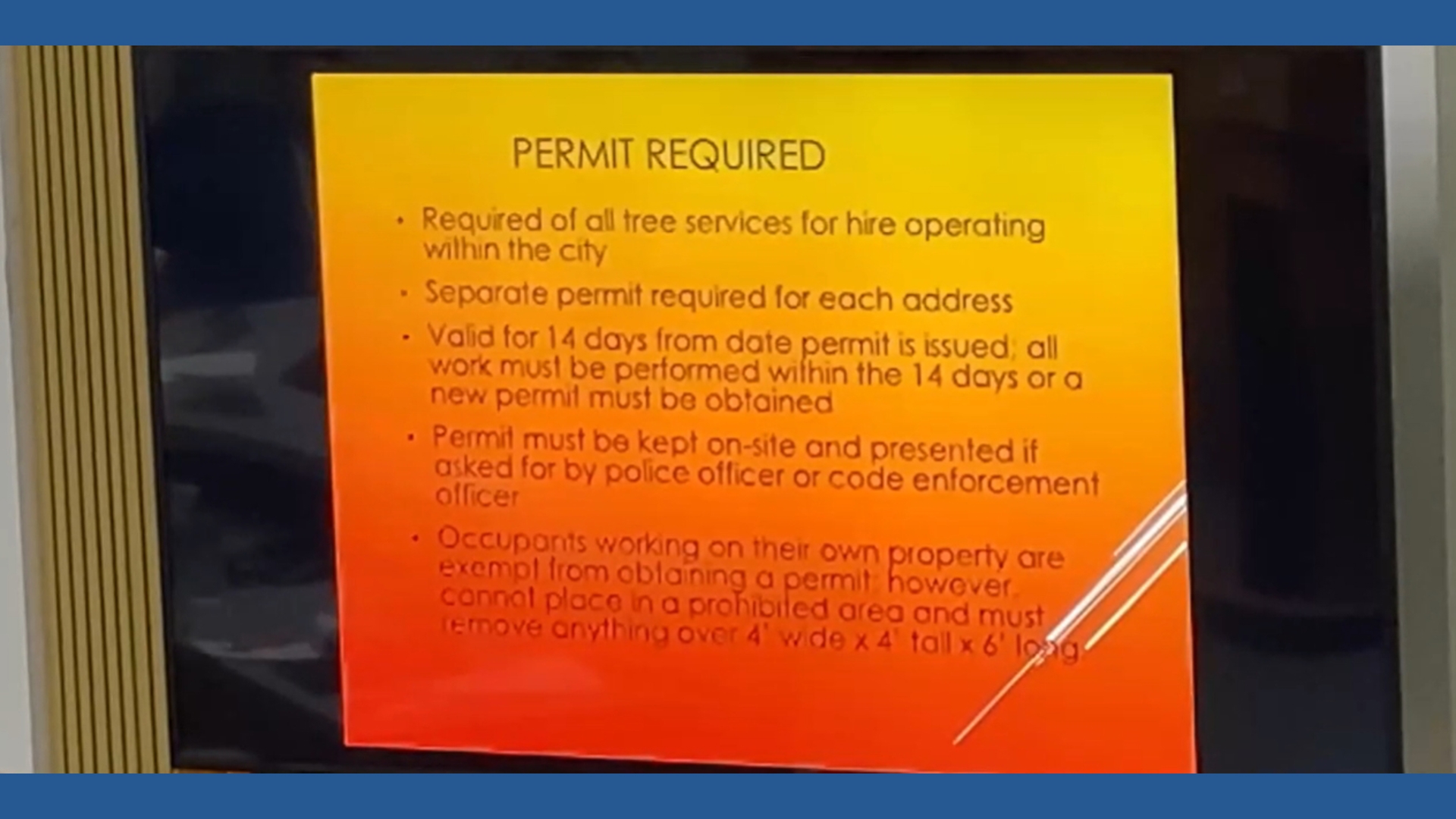 Orange City Council to vote on tree service permit ordinance ...