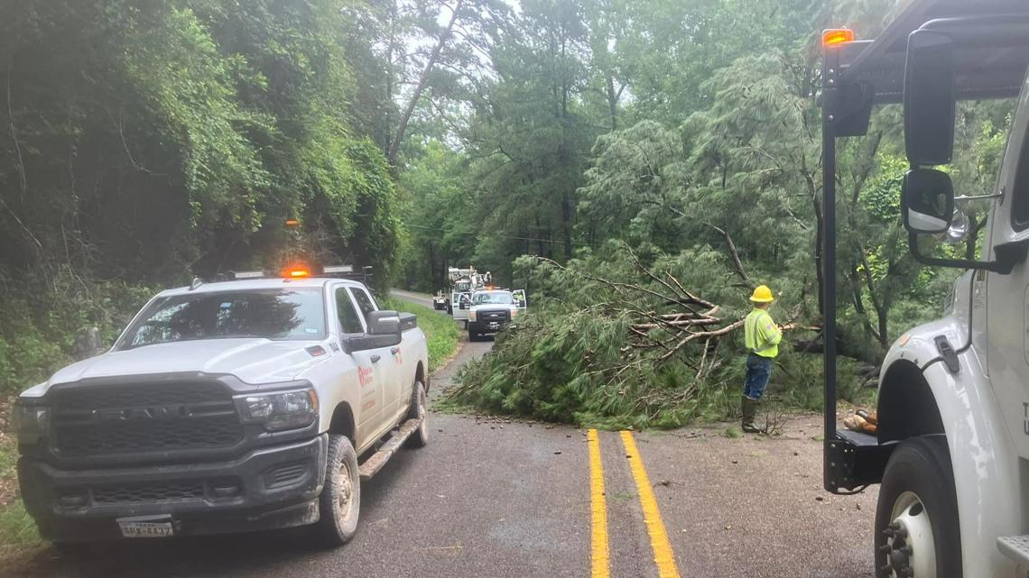 FM 777 at CR 140 remain closed after tree falls, power lines down ...
