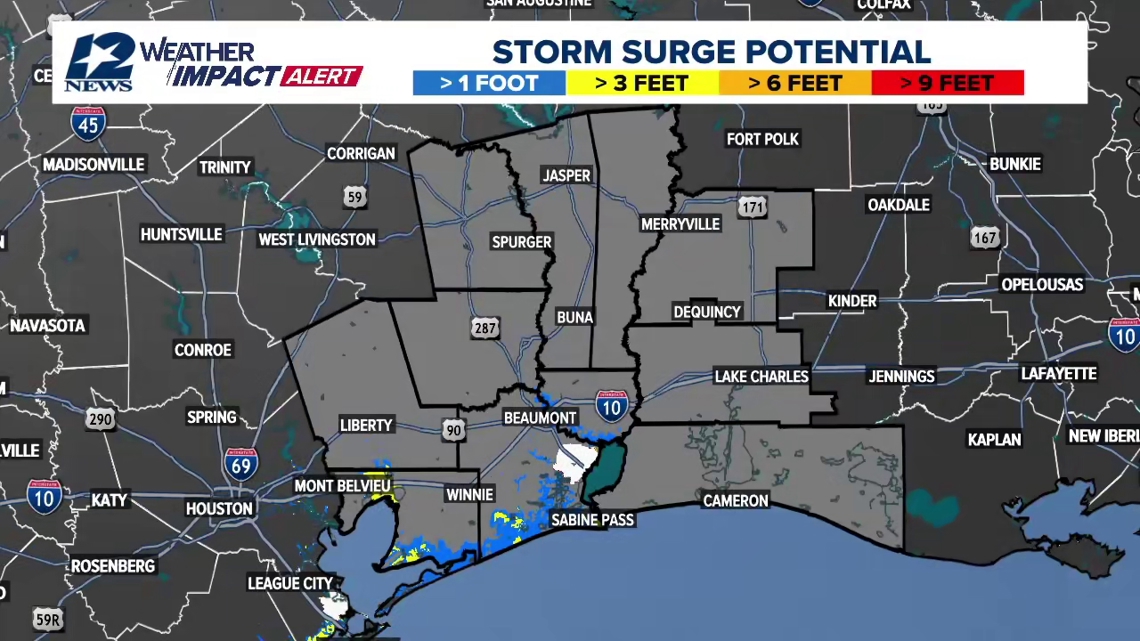 Beryl tracker: What Southeast Texas can expect | 12newsnow.com