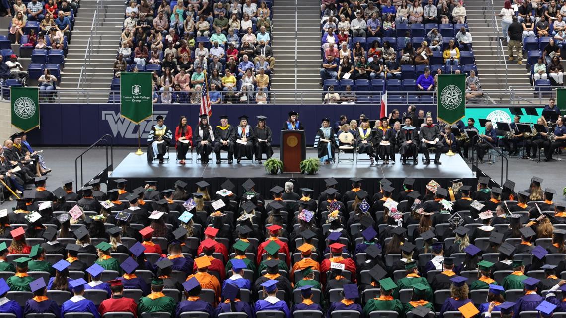 Lamar State College Orange confers 756 degrees and awards at record ...