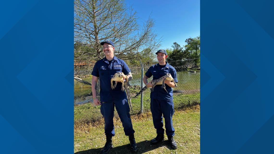 Coast Guard members reenlist, recite oaths at Gator Country | 12newsnow.com