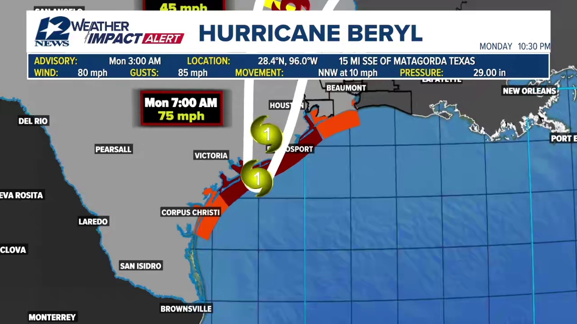 Beryl tracker: What Southeast Texas can expect | 12newsnow.com