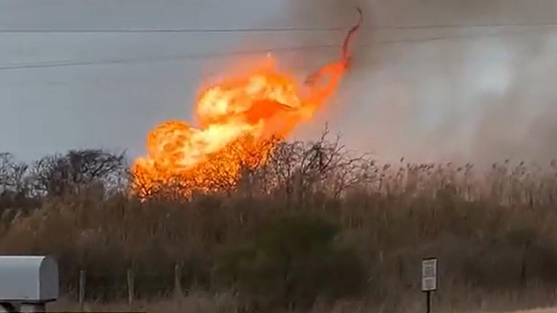 Natural gas pipeline explodes, burns in Cameron Parish injuring 1 ...