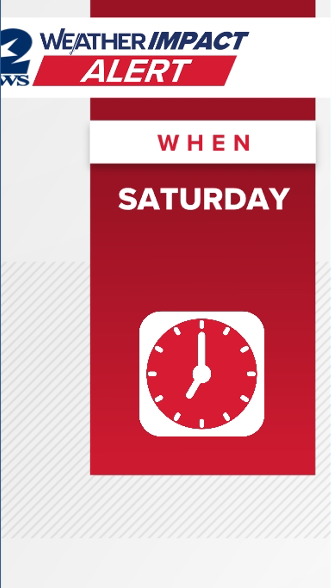 Weather impact alert in effect for possible heavy rain this Saturday ...