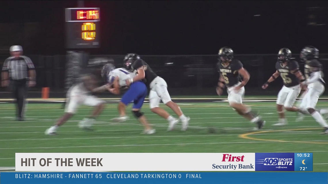 Anahuac High School's Cooper Hutchins makes the week 9 Hit of the Week ...