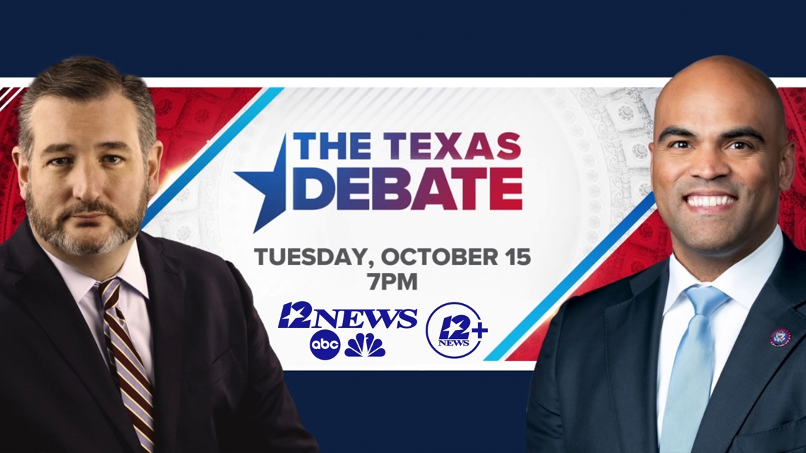 Watch Sen. Ted Cruz - Congressman Colin Allred debate on 12 | 12newsnow.com
