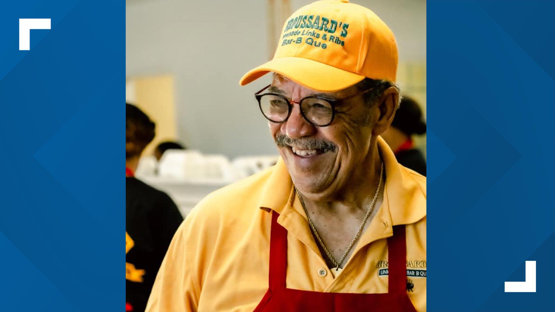 James Leonard 'Mr. B' Broussard, founder, former owner of Broussard's ...