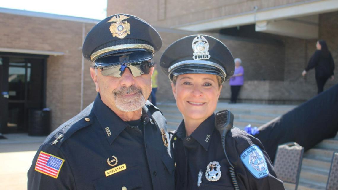 Beaumont Police Officer Carol Riley retires after 32 years | 12newsnow.com