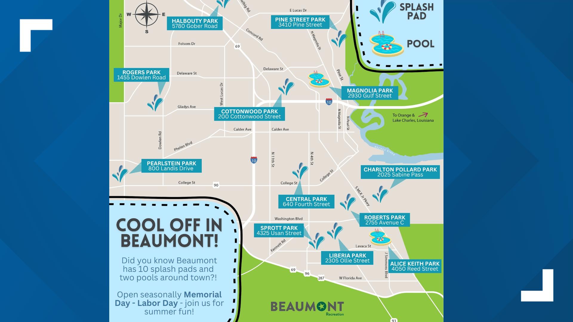 Beaumont opens all swimming pools, splash pads for summer | 12newsnow.com