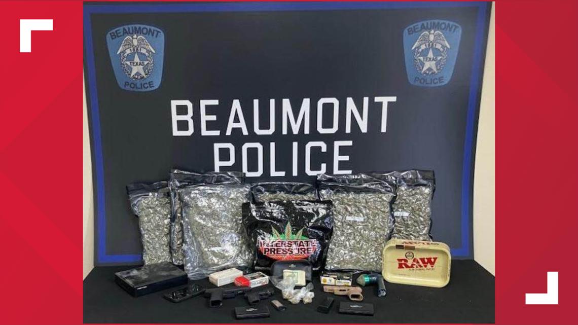 Beaumont man arrested with 10 lbs marijuana, guns seized | 12newsnow.com