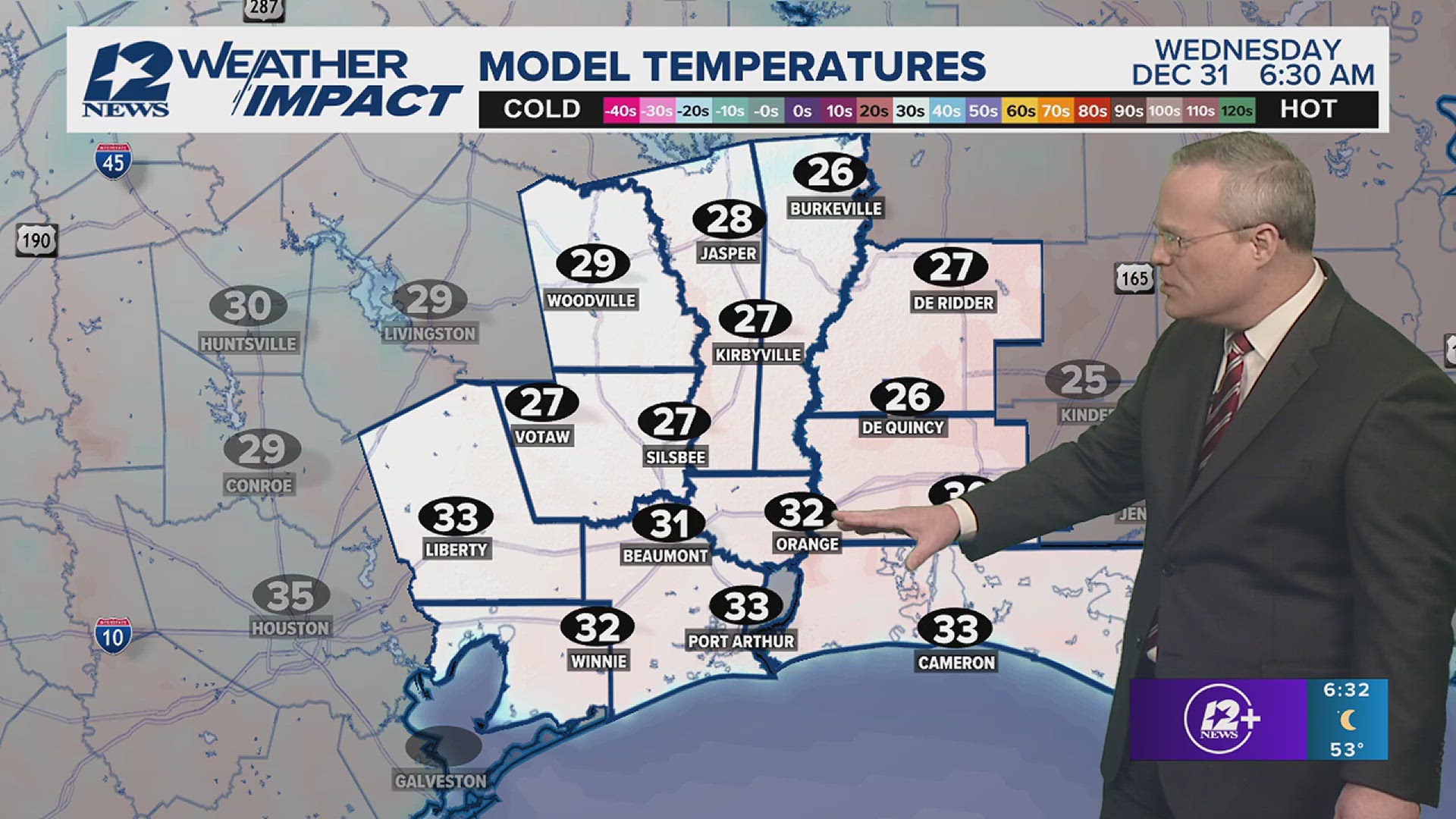 Freezing Wednesday Morning | Sunny, Cool Afternoon | 12newsnow.com