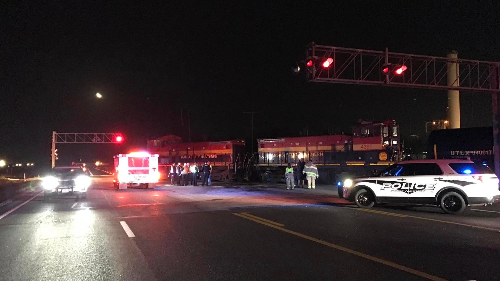 Two treated for minor injuries after crash with Kansas City Southern ...