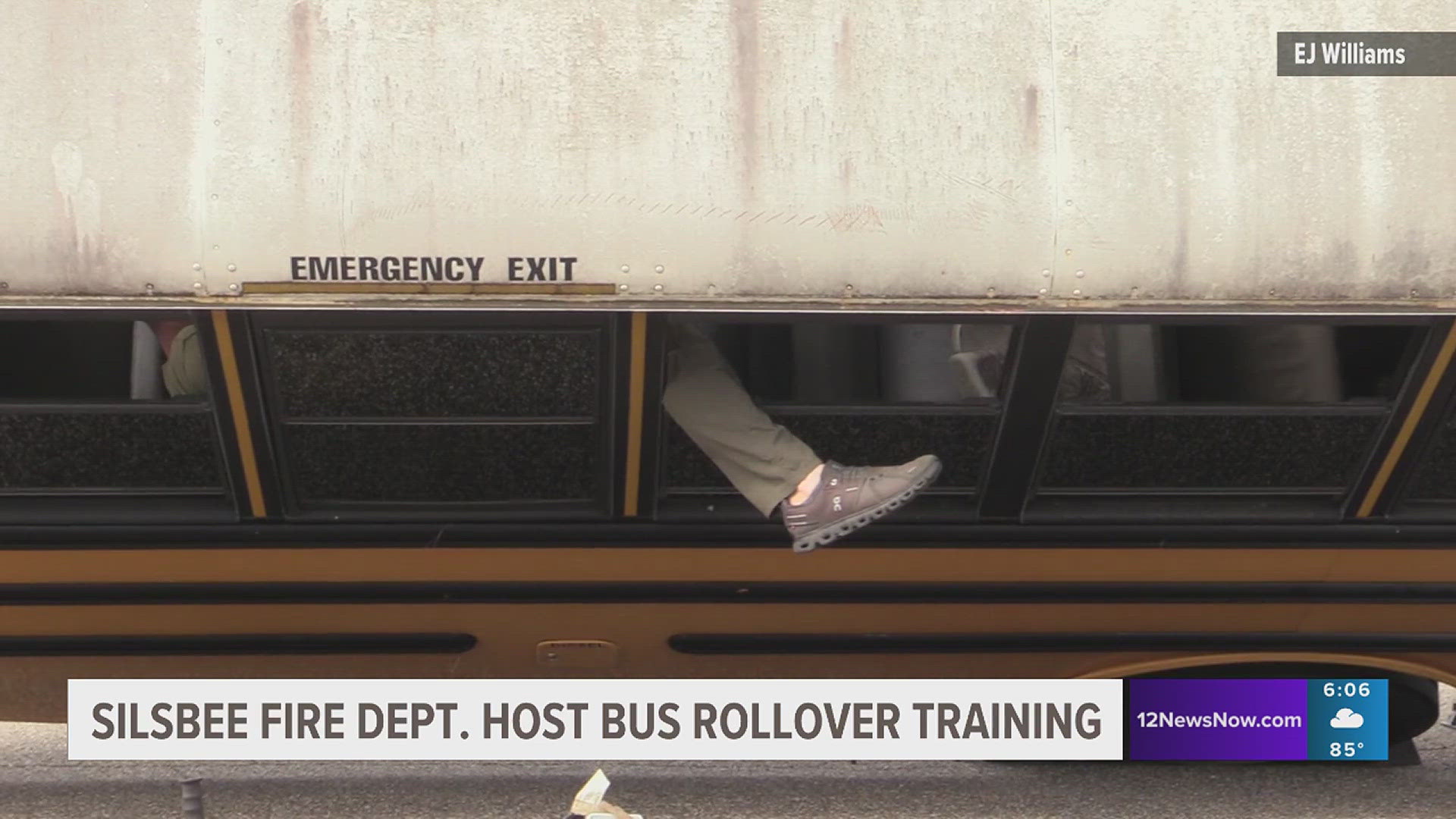Silsbee conducts bus rollover drill for emergency readiness | 12newsnow.com