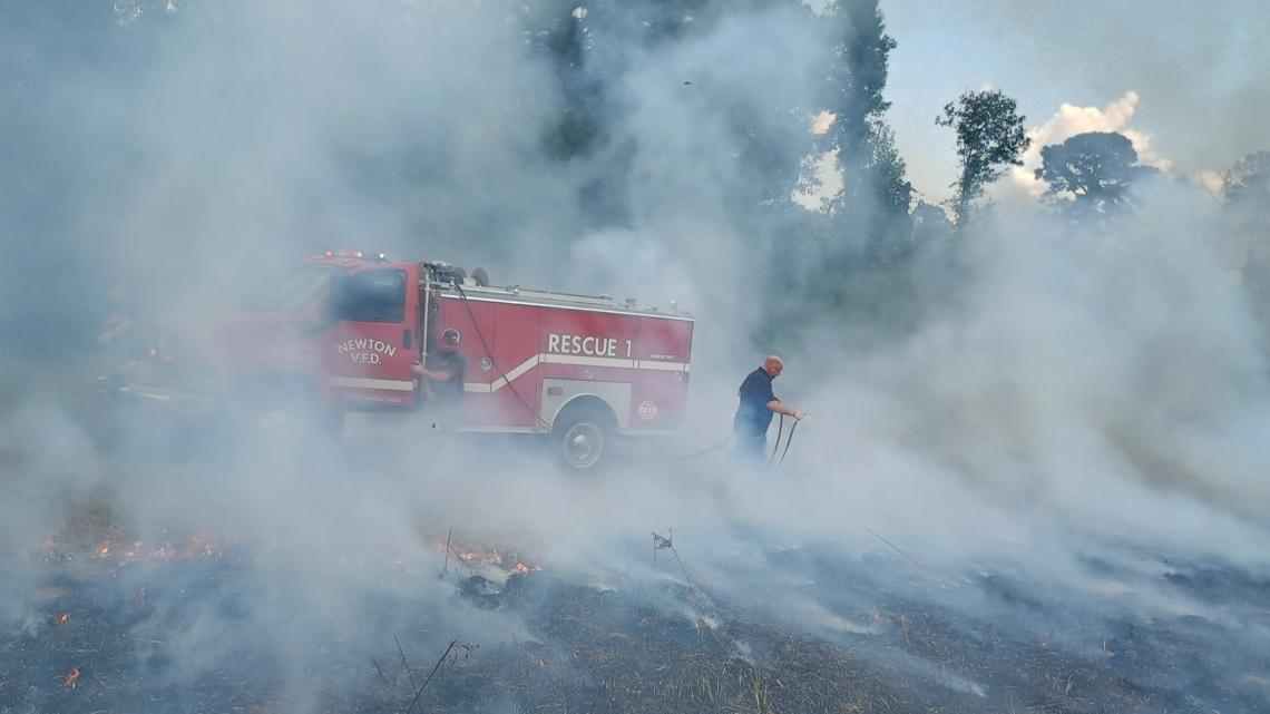 Unattended debris pile sparks fire in Newton | 12newsnow.com