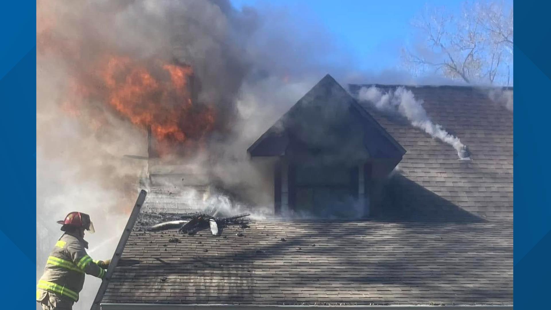 Home near Beech Grove heavily damaged by fire on Monday | 12newsnow.com