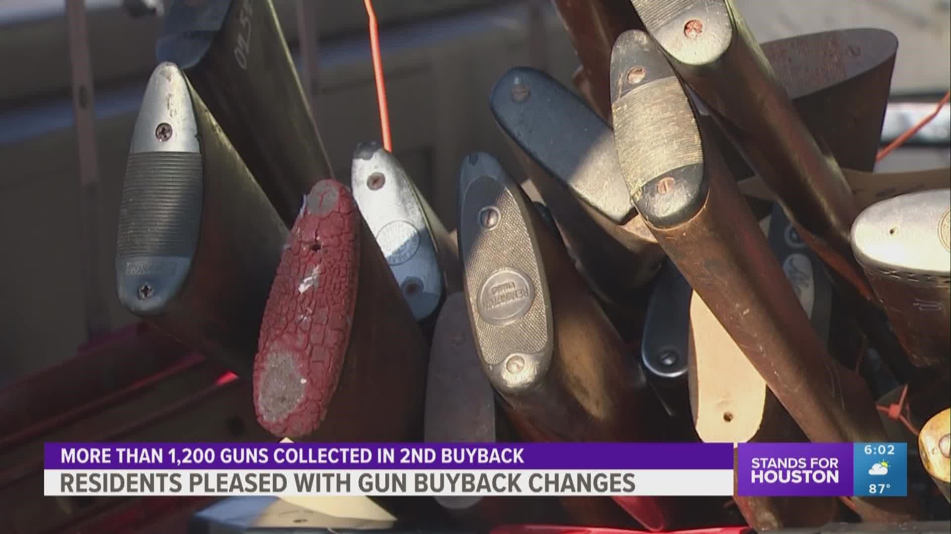 Houston collects 1,208 guns during 2nd gun buyback event | 12newsnow.com