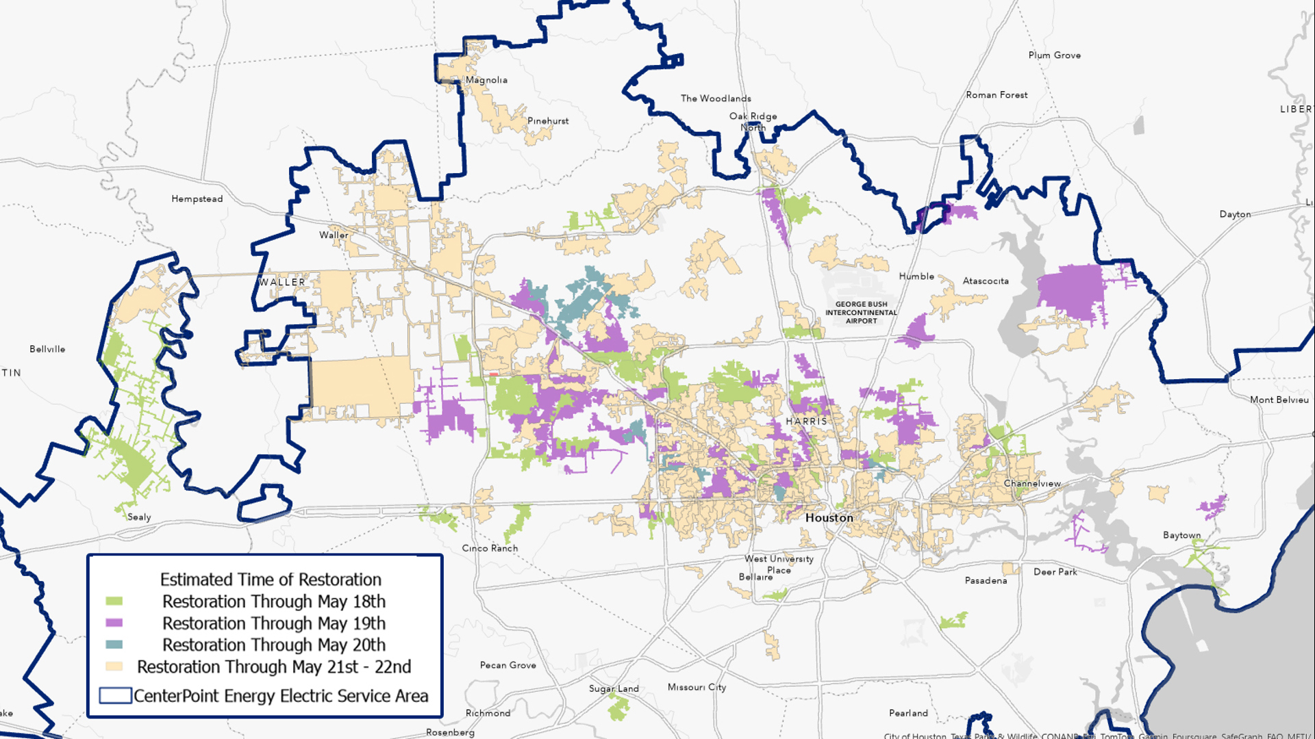 When will the power be back on? CenterPoint gives Saturday update ...