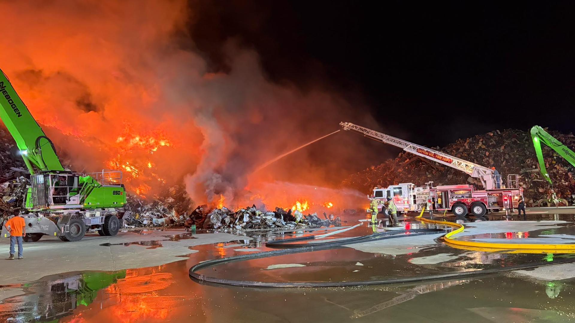 Shelter-in-place lifted after massive industrial fire in Liberty County ...