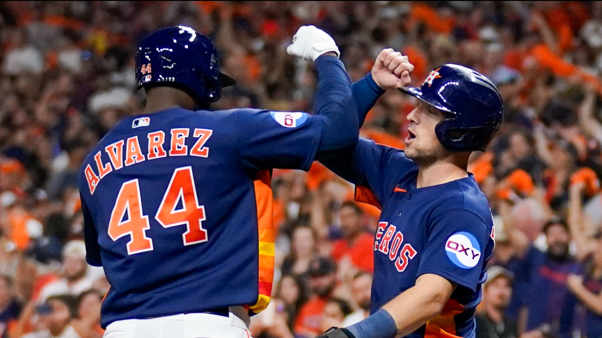 Texas Rangers chant 'We want Houston' after ALDS win | 12newsnow.com