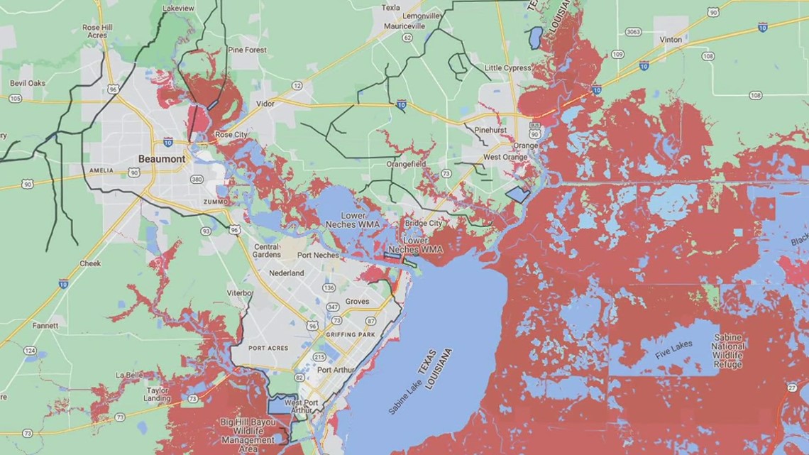 New tool shows what Texas cities could be underwater by 2050 | 12newsnow.com