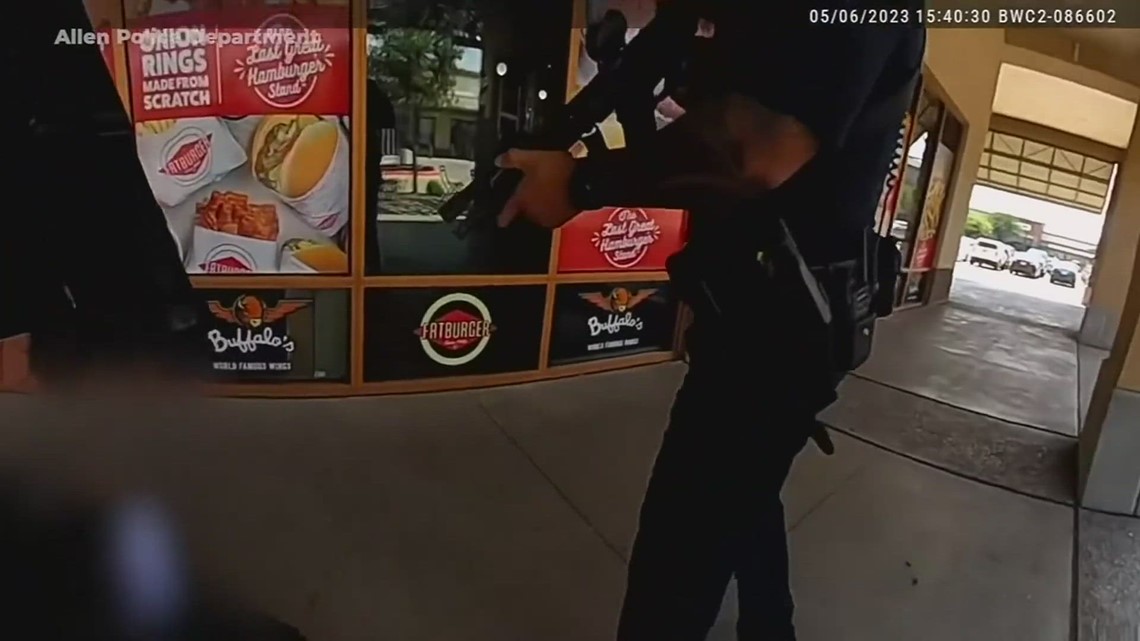 BODYCAM: Allen police video shows officer who shot and killed shooter ...