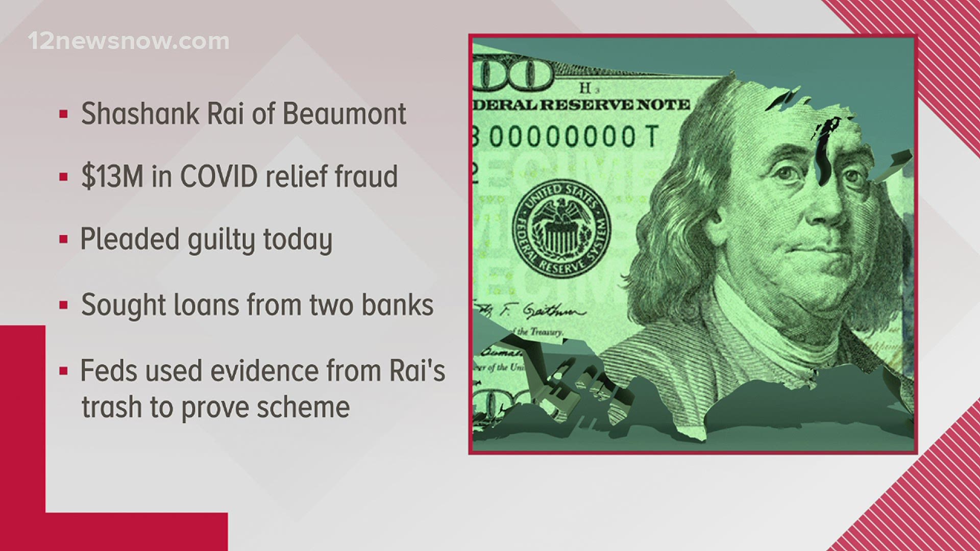 Beaumont engineer pleads guilty in $10M COVID relief fraud | 12newsnow.com