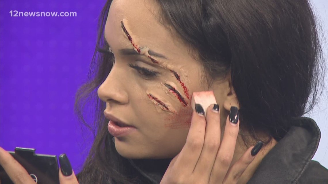 Easy werewolf scratch makeup tutorial | 12newsnow.com